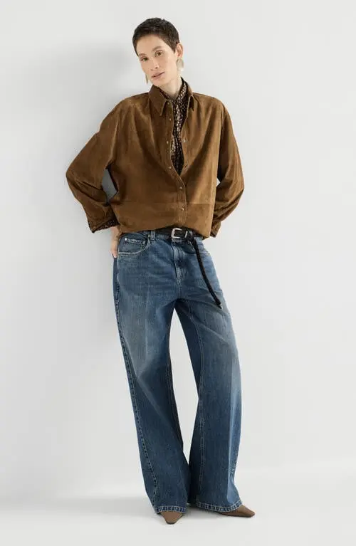 Brunello Cucinelli Authentic Contemporary Loose Trousers With Monili