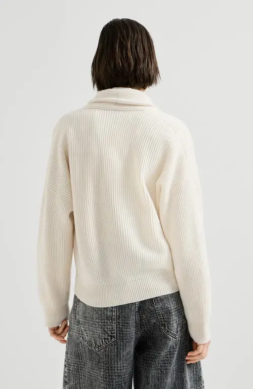 Brunello Cucinelli Cashmere English Rib Cardigan