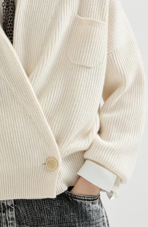 Brunello Cucinelli Cashmere English Rib Cardigan