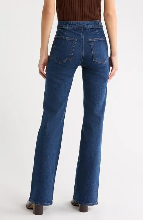 Paige Sofia Pintuck Flare Jeans