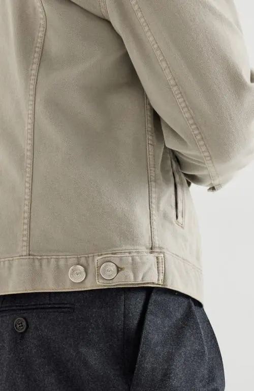 Brunello Cucinelli Garment-dyed Four-pocket Jacket In Comfort Cotton Lightweight Denim