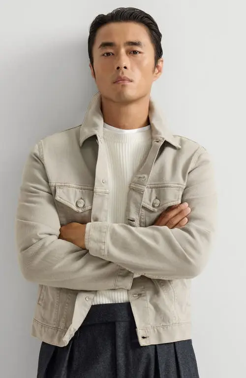 Brunello Cucinelli Garment-dyed Four-pocket Jacket In Comfort Cotton Lightweight Denim