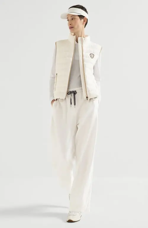 Brunello Cucinelli Techno Cotton Piqué Track Trousers