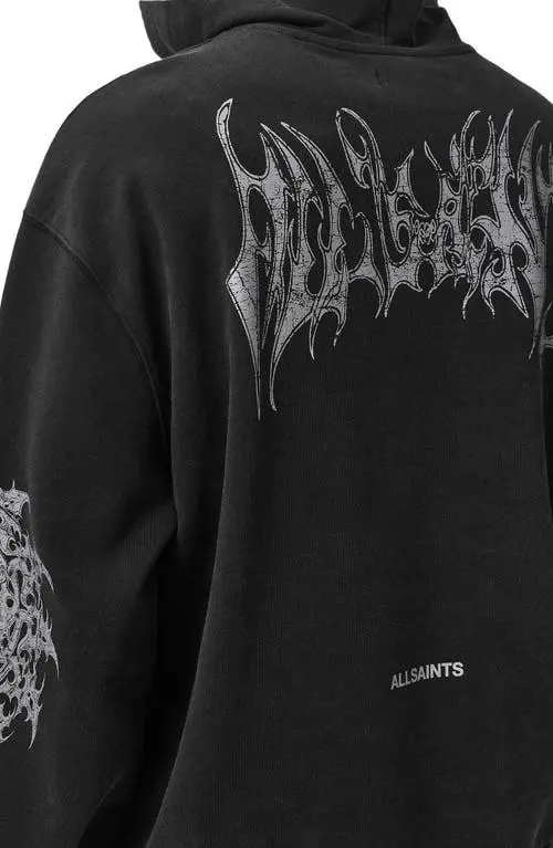 ALLSAINTS Helvette Graphic Hoodie