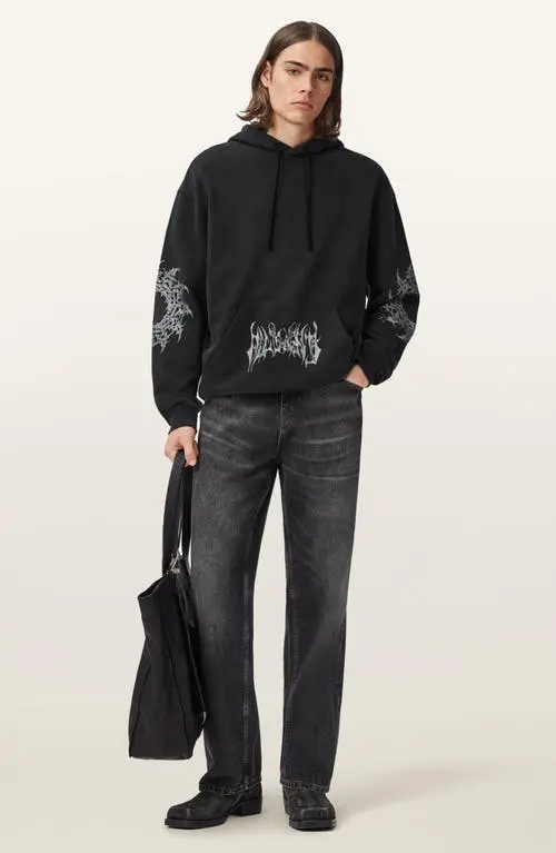 ALLSAINTS Helvette Graphic Hoodie