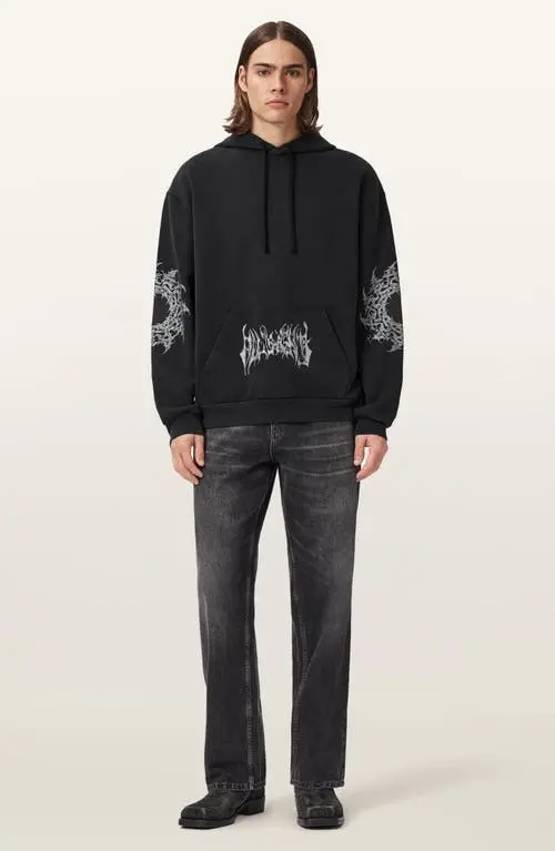 ALLSAINTS Helvette Graphic Hoodie