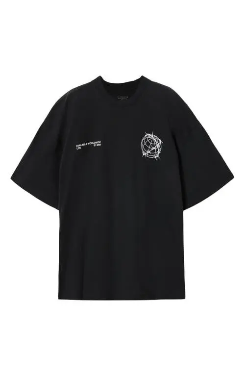 ALLSAINTS Caller Graphic T-shirt - Washed Black