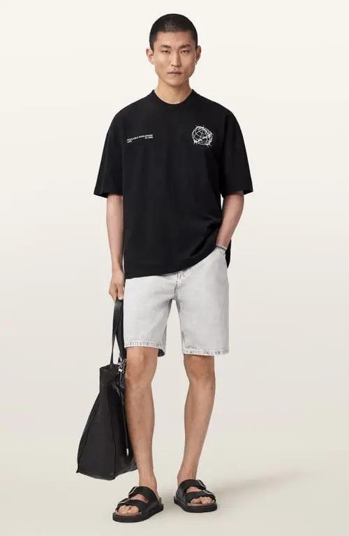 ALLSAINTS Caller Graphic T-shirt - Washed Black