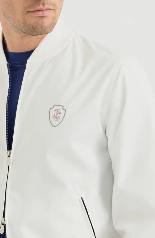 Brunello Cucinelli Nylon Sweatshirt With Logo And Zipper