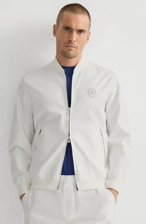 Brunello Cucinelli Nylon Sweatshirt With Logo And Zipper