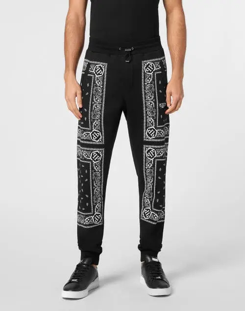 Philipp Plein Trackpants Paisley - Black
