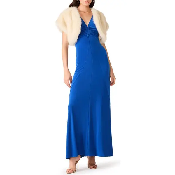 Steve Madden Jalen Faux Fur Bolero - Cream