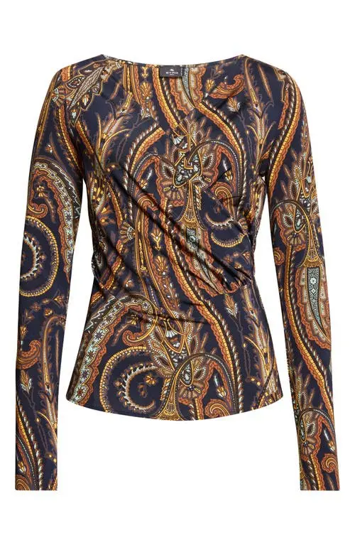 Etro Paisley Wrap Top