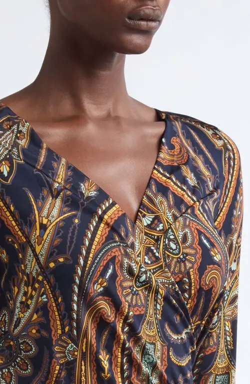 Etro Paisley Wrap Top