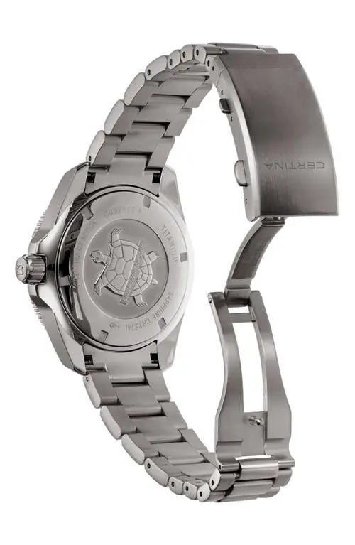 CERTINA Ds Action Diver Powermatic 80 Automatic Bracelet Watch - Titanium/dark Grey