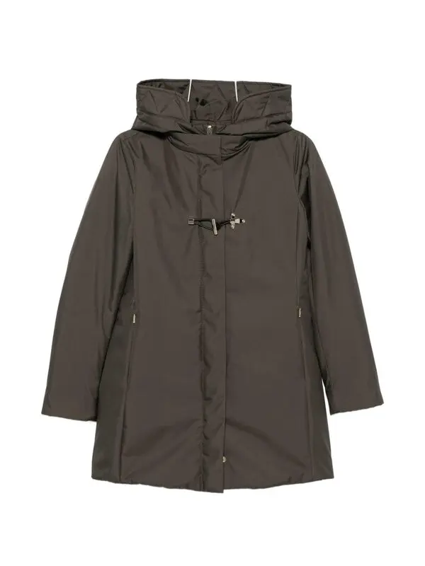FAY Nylon Midi Parka Coat - Multicolor
