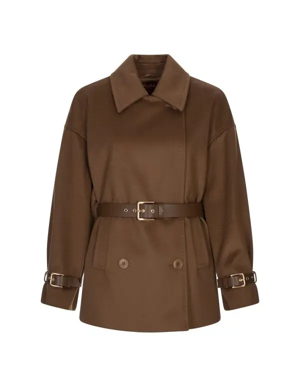 Max Mara Double-breasted Belted Waist Coat