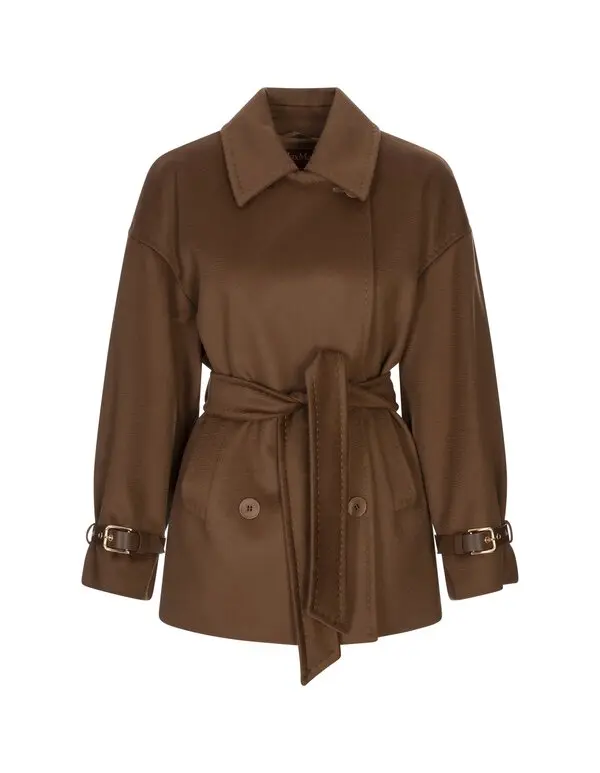 Max Mara Double-breasted Belted Waist Coat