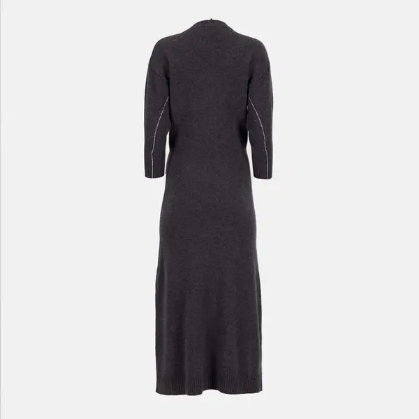 Rabanne Layered Knitted Midi Dress