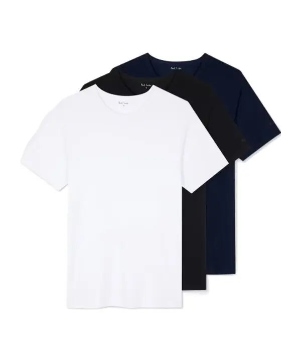 Paul Smith Reg Fit Modal T-shirt 3-pack Black - Multi-color