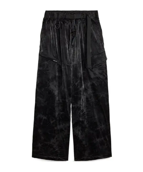 Y3 High-shine Tie-dye Trousers