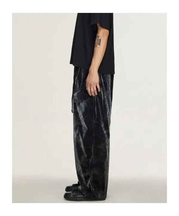 Y3 High-shine Tie-dye Trousers
