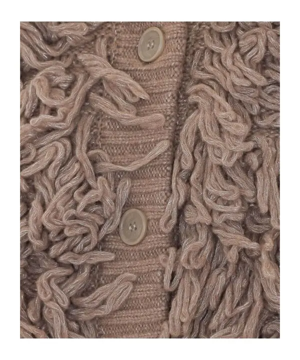 Liu Jo Single-breasted Ribbed Knit Top