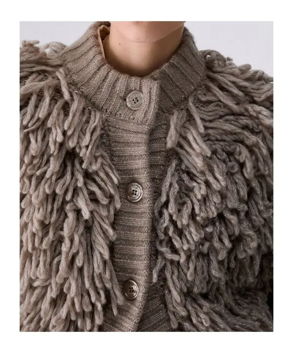 Liu Jo Single-breasted Ribbed Knit Top