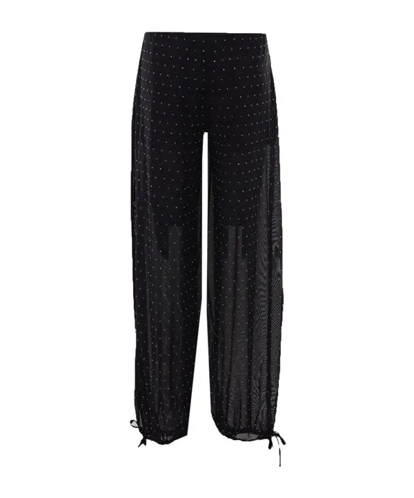 Liu Jo Embellished Tulle Casual Trousers