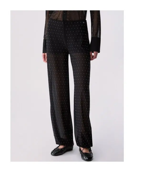 Liu Jo Embellished Tulle Casual Trousers