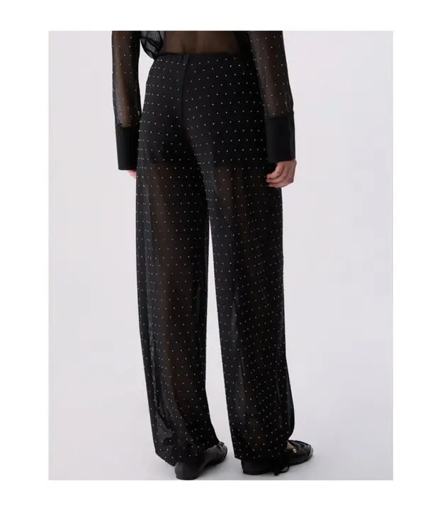 Liu Jo Embellished Tulle Casual Trousers