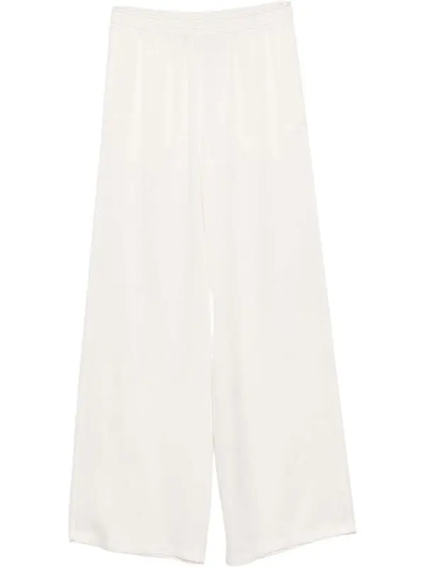 Fabiana Filippi Elastic-waist Casual Trousers - White