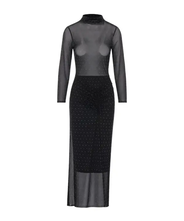 Liu Jo Rhinestone Tulle Dress