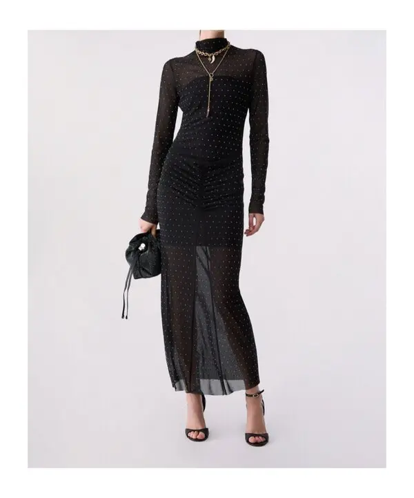 Liu Jo Rhinestone Tulle Dress