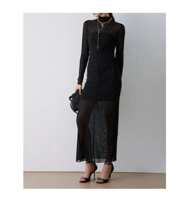 Liu Jo Rhinestone Tulle Dress