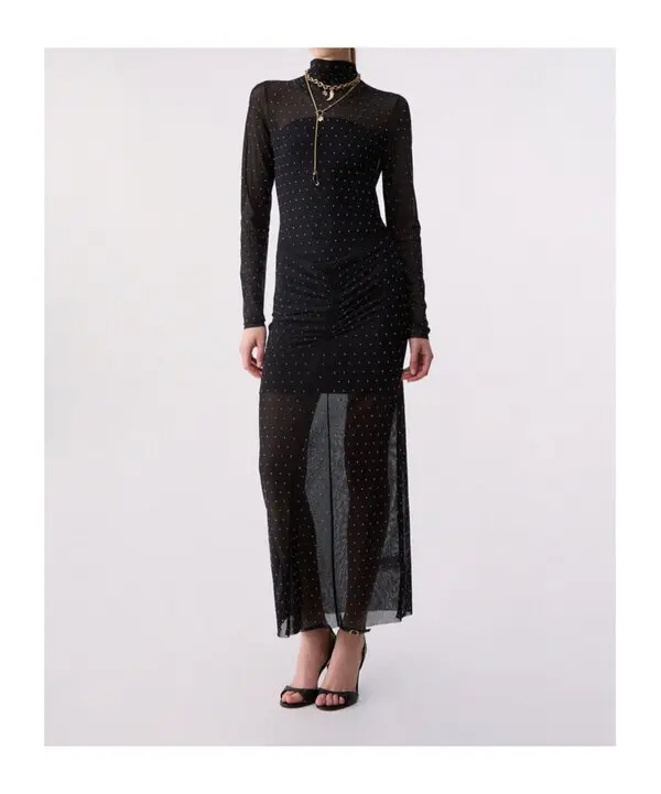 Liu Jo Rhinestone Tulle Dress