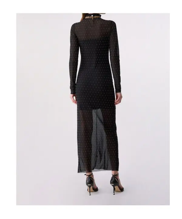 Liu Jo Rhinestone Tulle Dress