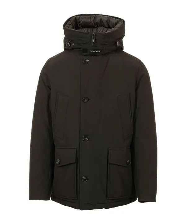 Woolrich Button-up Hooded Coat
