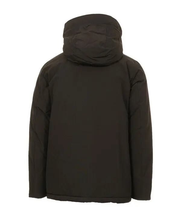 Woolrich Button-up Hooded Coat