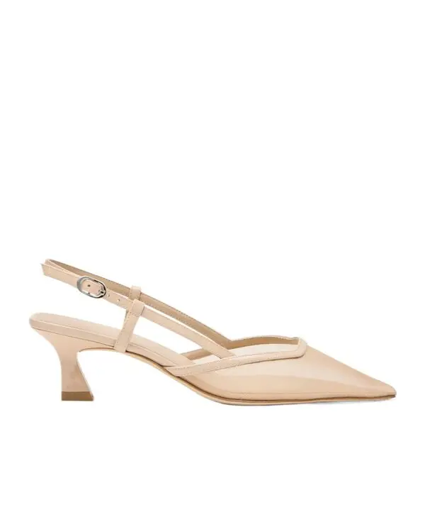 STUART WEITZMAN Vinnie 50 Slingback - Beige/light Beige