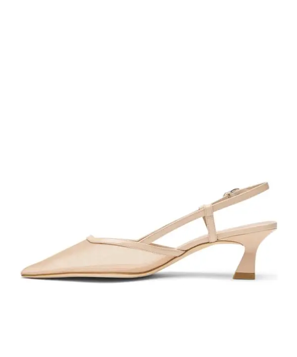 STUART WEITZMAN Vinnie 50 Slingback - Beige/light Beige