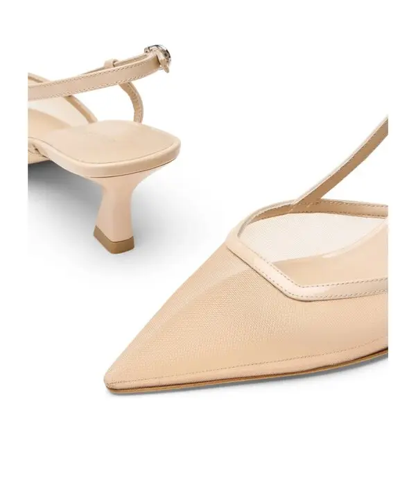 STUART WEITZMAN Vinnie 50 Slingback - Beige/light Beige