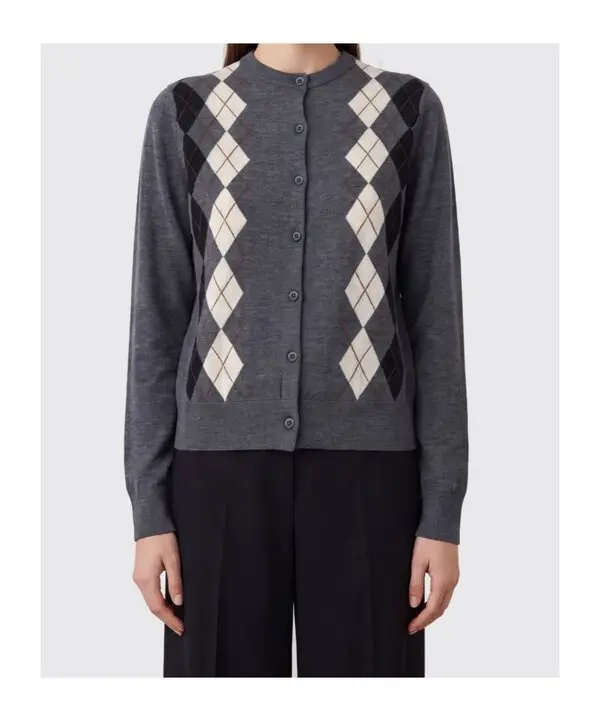 SEMICOUTURE Semi Couture Belle Argyle Knit Cardigan
