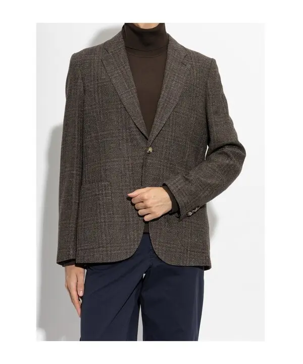 Paul Smith Check Wool Patch-pocket Buggy-lined Blazer