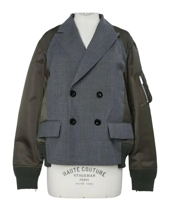 Sacai Suiting X Nylon Twill Jacket