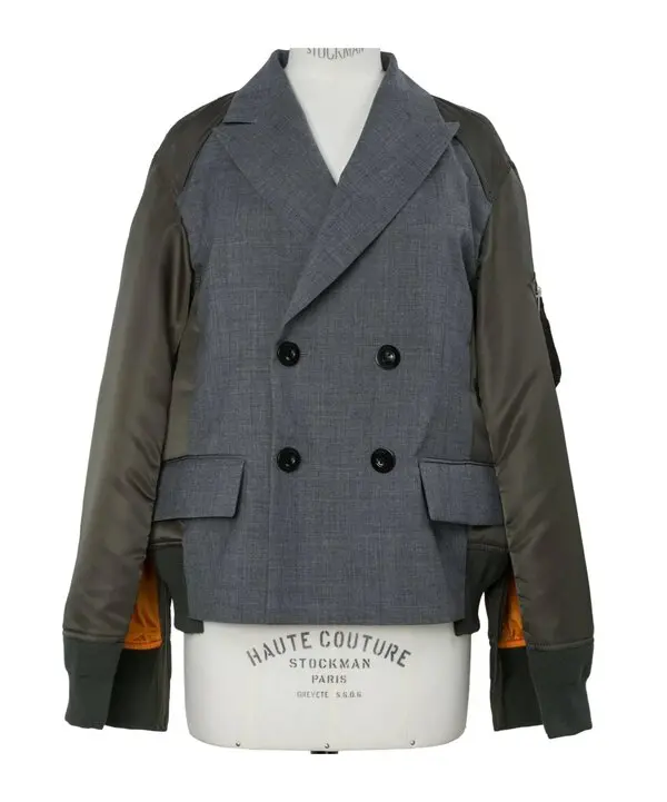 Sacai Suiting X Nylon Twill Jacket