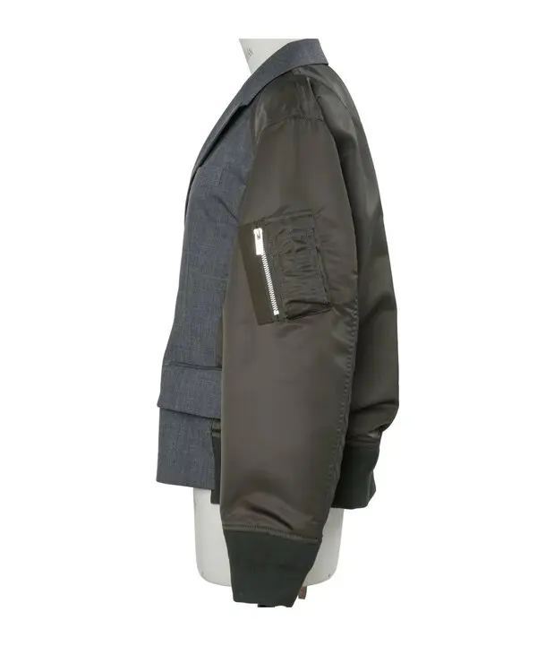 Sacai Suiting X Nylon Twill Jacket