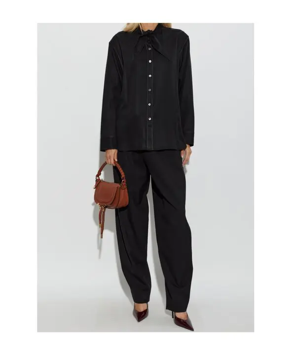 Paul Smith Tie-neck Oversized Shirt