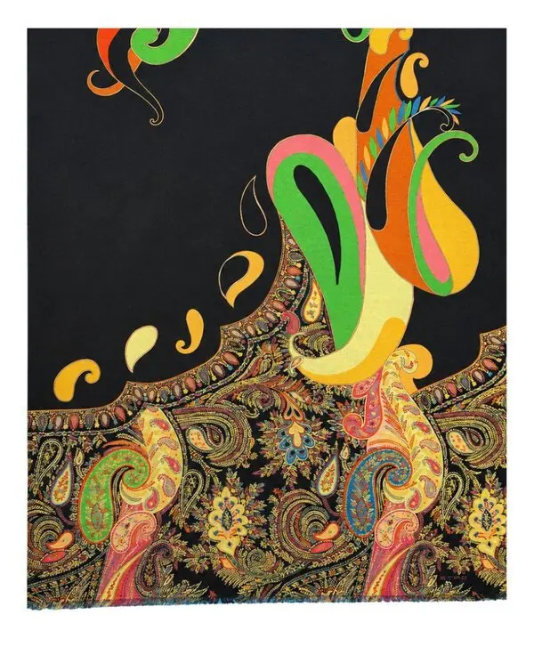 Etro Jacquard-paisley Motif Scarf