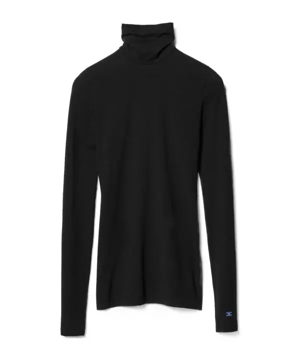 Celine Cotton Jersey Turtleneck